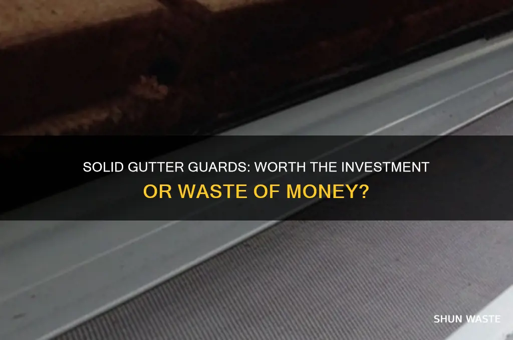 Solid Gutter Guards: Worth The Investment Or Waste Of Money? | ShunWaste