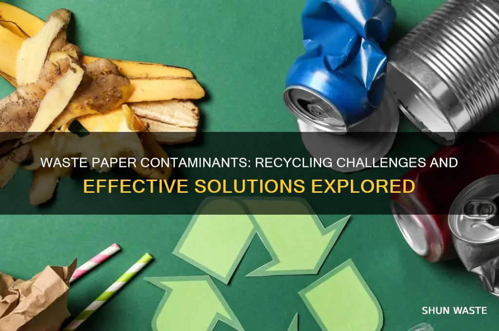 Waste Paper Contaminants: Recycling Challenges And Effective Solutions ...
