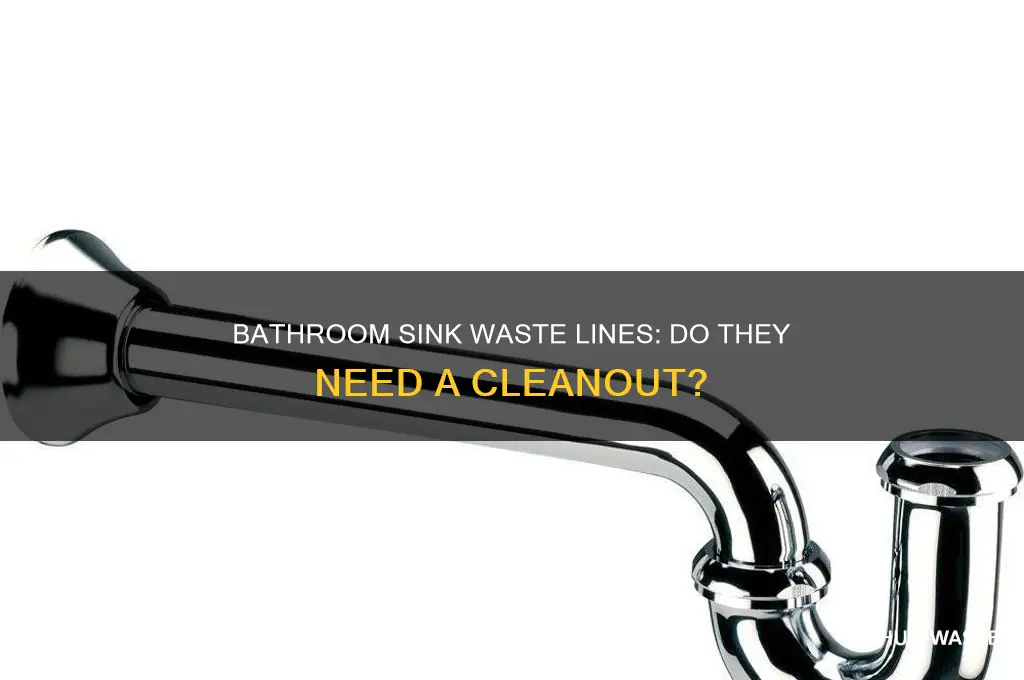 Bathroom Sink Waste Lines: Do They Need A Cleanout? | ShunWaste