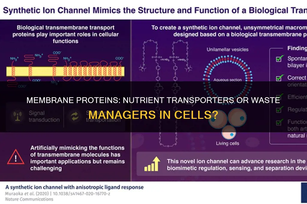Membrane Proteins: Nutrient Transporters Or Waste Managers In Cells ...