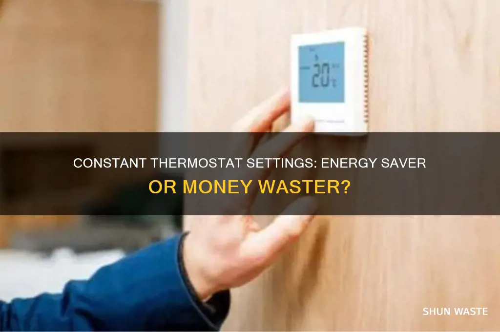 Constant Thermostat Settings: Energy Saver Or Money Waster? | ShunWaste