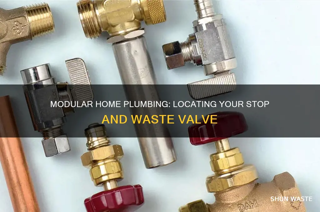 Modular Home Plumbing: Locating Your Stop And Waste Valve | ShunWaste