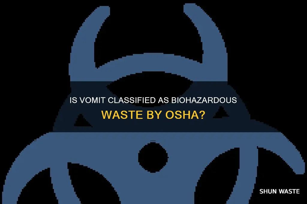 Is Vomit Classified As Biohazardous Waste By Osha? | ShunWaste