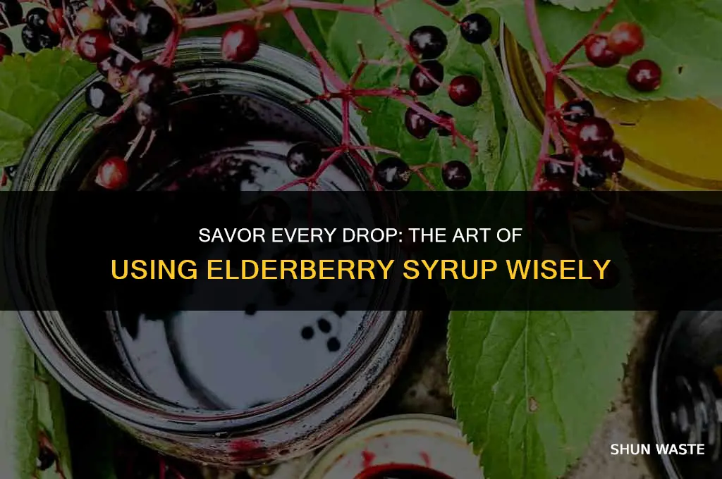 Savor Every Drop: The Art Of Using Elderberry Syrup Wisely | ShunWaste