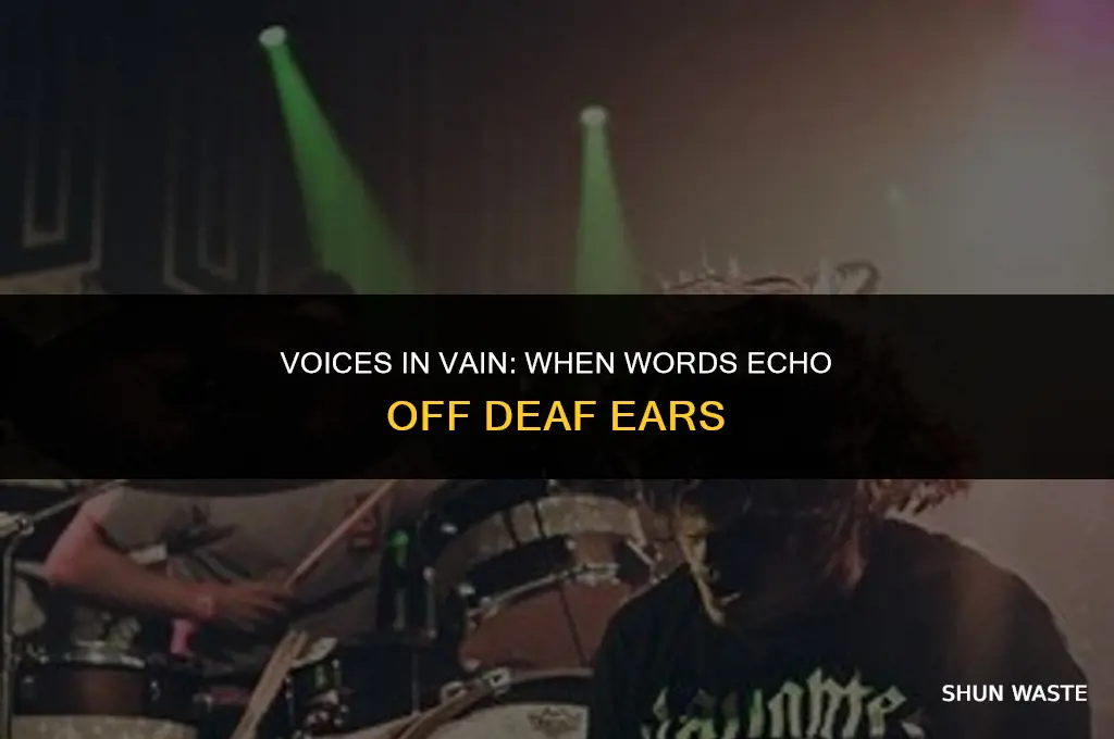 Voices In Vain: When Words Echo Off Deaf Ears | ShunWaste