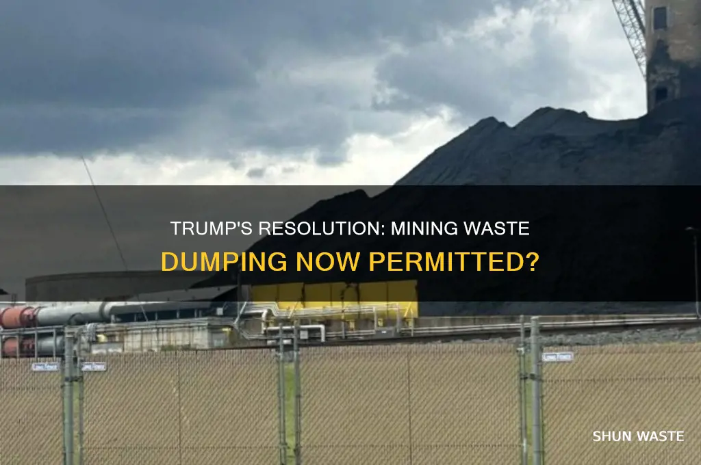 Trump's Resolution: Mining Waste Dumping Now Permitted? | ShunWaste