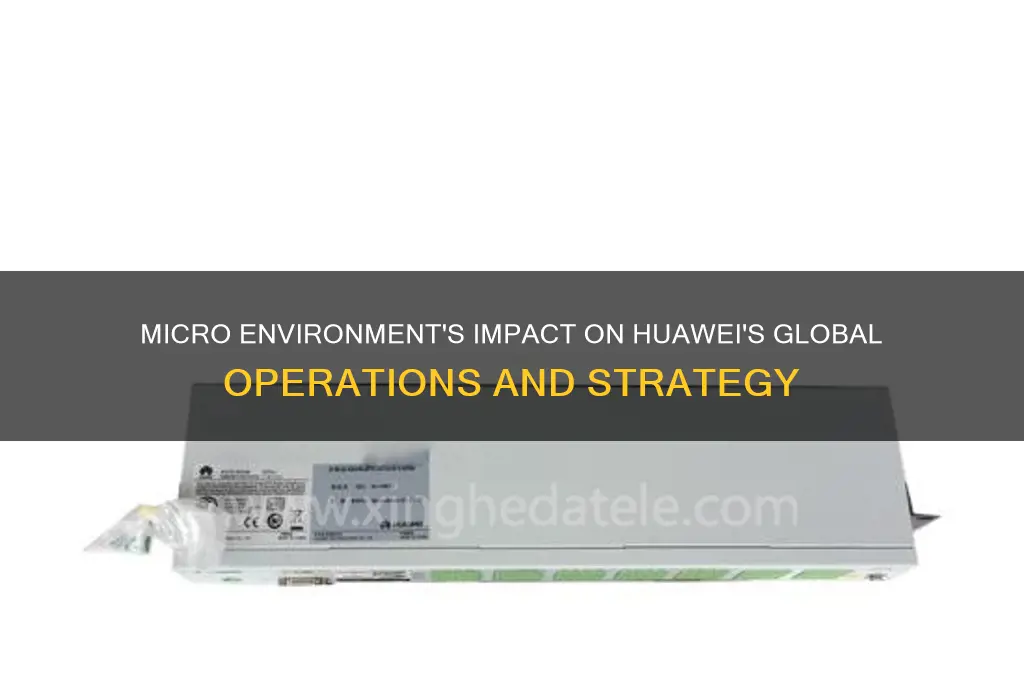 Micro Environment's Impact On Huawei's Global Operations And Strategy ...