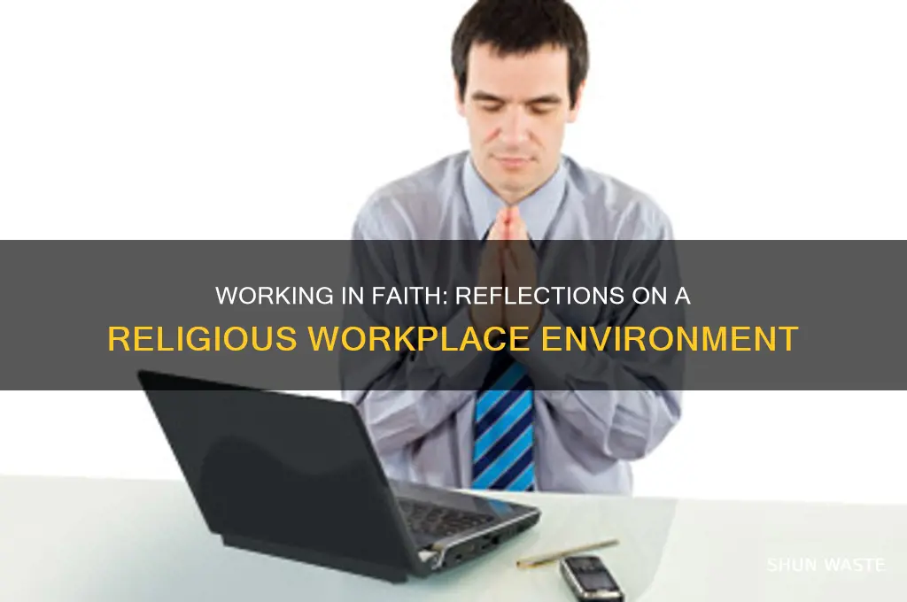 Working In Faith: Reflections On A Religious Workplace Environment ...