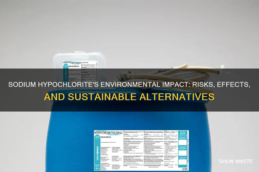 Sodium Hypochlorite's Environmental Impact: Risks, Effects, And ...