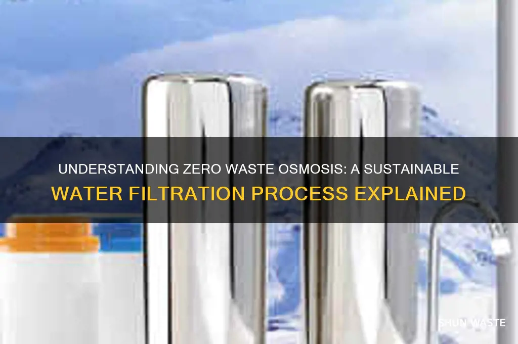 Understanding Zero Waste Osmosis: A Sustainable Water Filtration ...