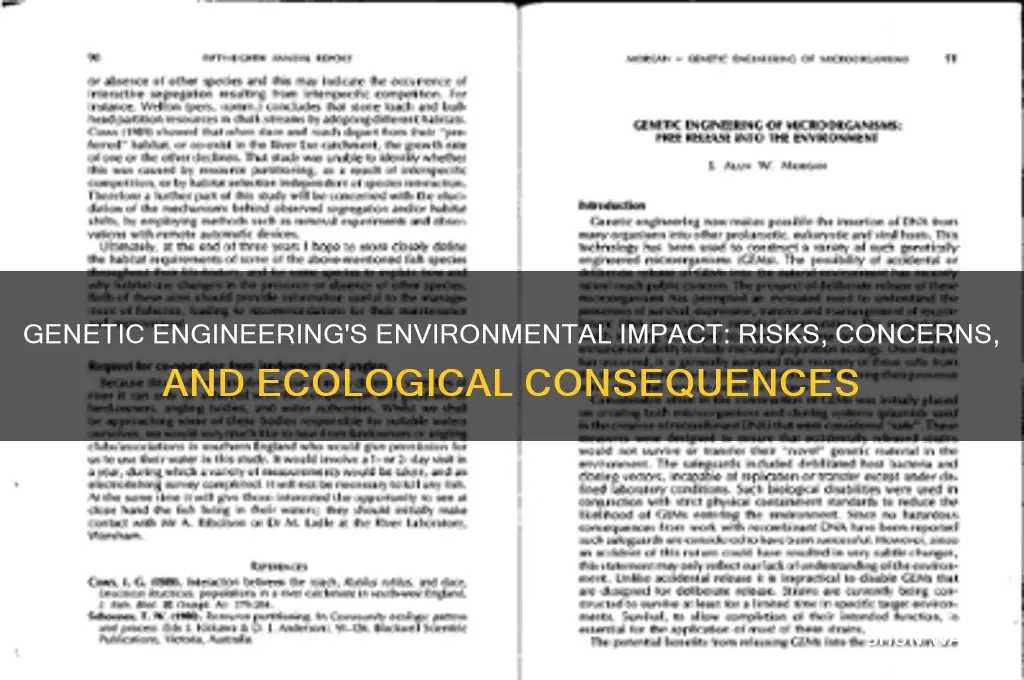 Genetic Engineering's Environmental Impact: Risks, Concerns, And ...