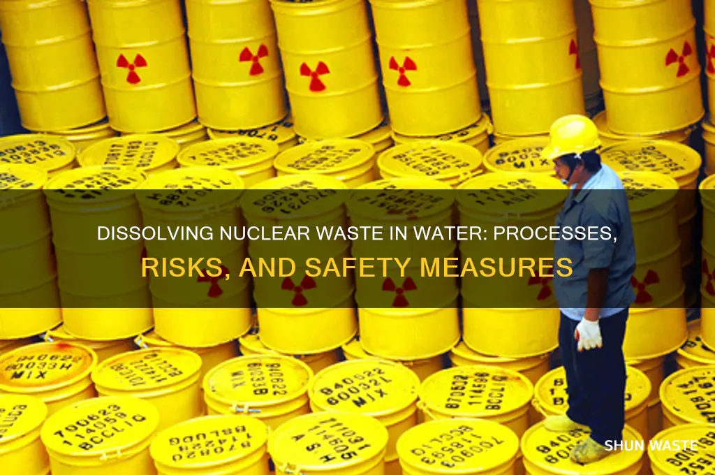 Dissolving Nuclear Waste In Water: Processes, Risks, And Safety ...