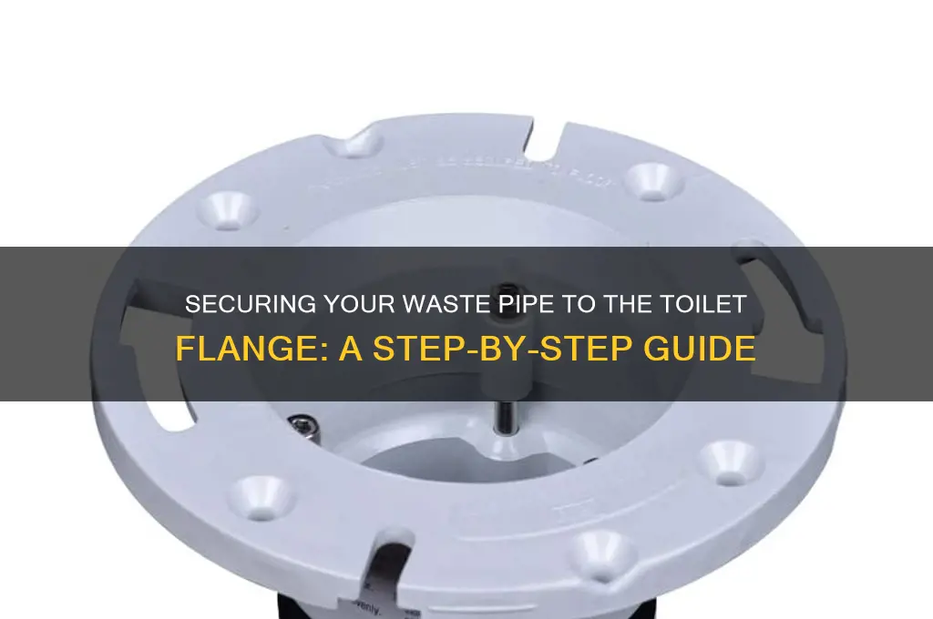 Securing Your Waste Pipe To The Toilet Flange: A Step-By-Step Guide ...