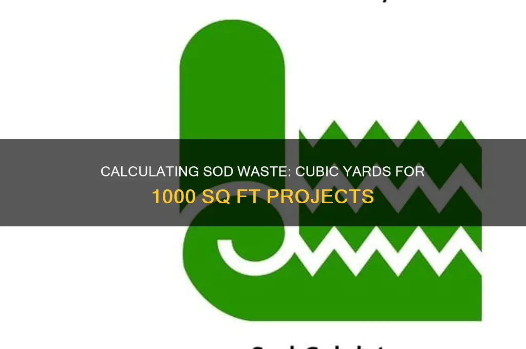 Calculating Sod Waste: Cubic Yards For 1000 Sq Ft Projects | ShunWaste