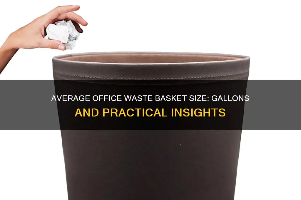 Average Office Waste Basket Size: Gallons And Practical Insights ...