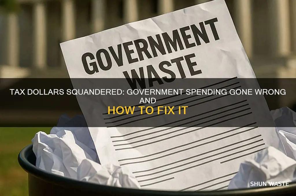 Tax Dollars Squandered: Government Spending Gone Wrong And How To Fix ...