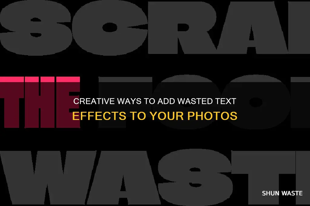 Creative Ways To Add Wasted Text Effects To Your Photos | ShunWaste