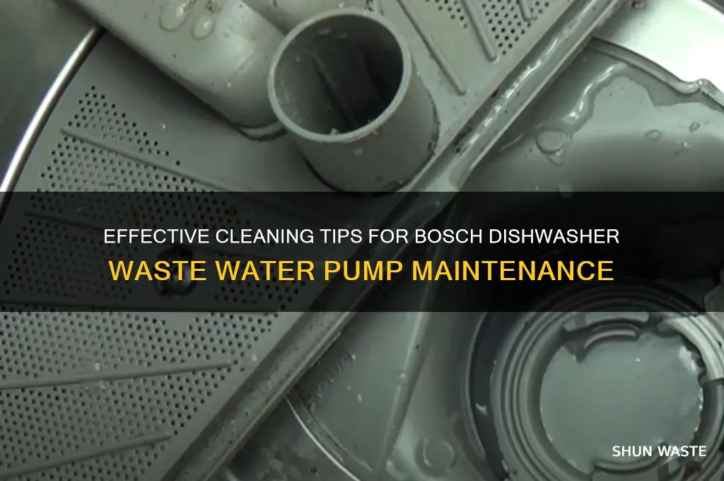 Effective Cleaning Tips For Bosch Dishwasher Waste Water Pump ...