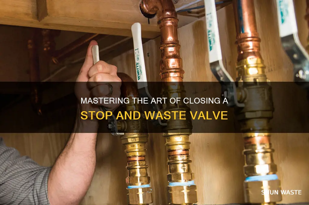 Mastering The Art Of Closing A Stop And Waste Valve | ShunWaste