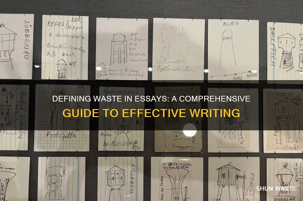 Defining Waste In Essays: A Comprehensive Guide To Effective Writing ...