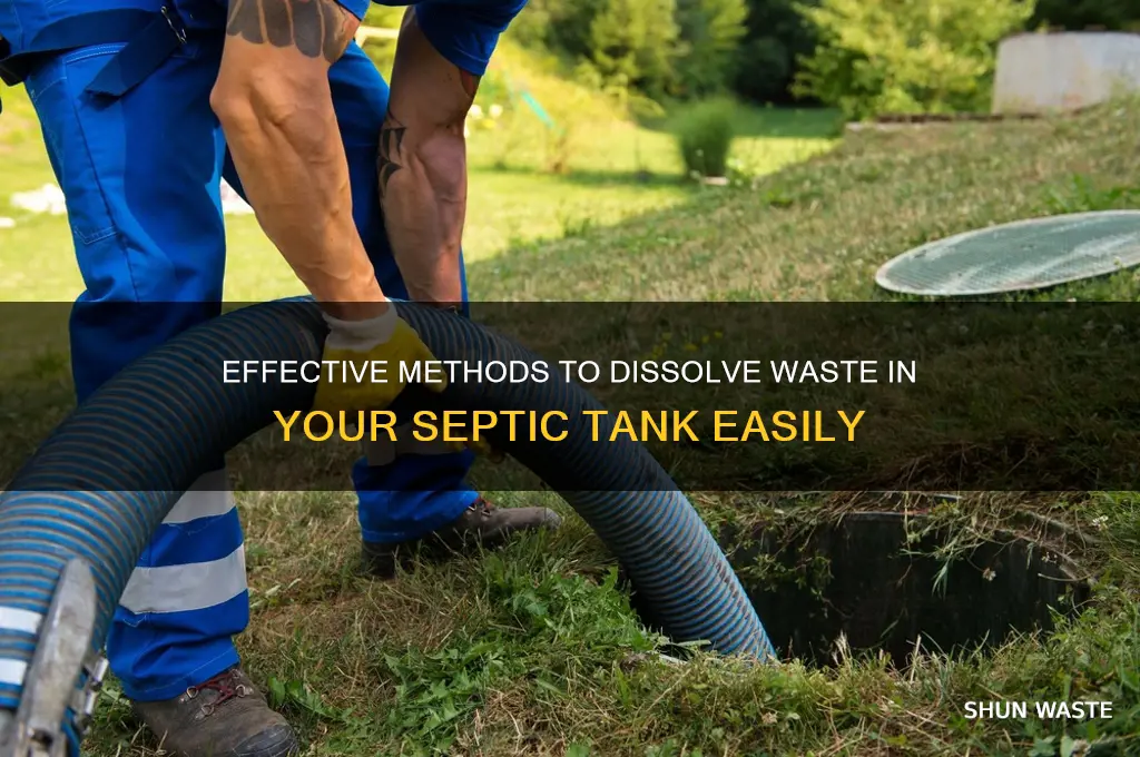 Effective Methods To Dissolve Waste In Your Septic Tank Easily | ShunWaste