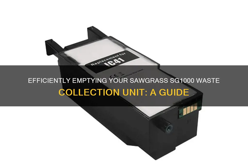 Efficiently Emptying Your Sawgrass Sg1000 Waste Collection Unit: A ...