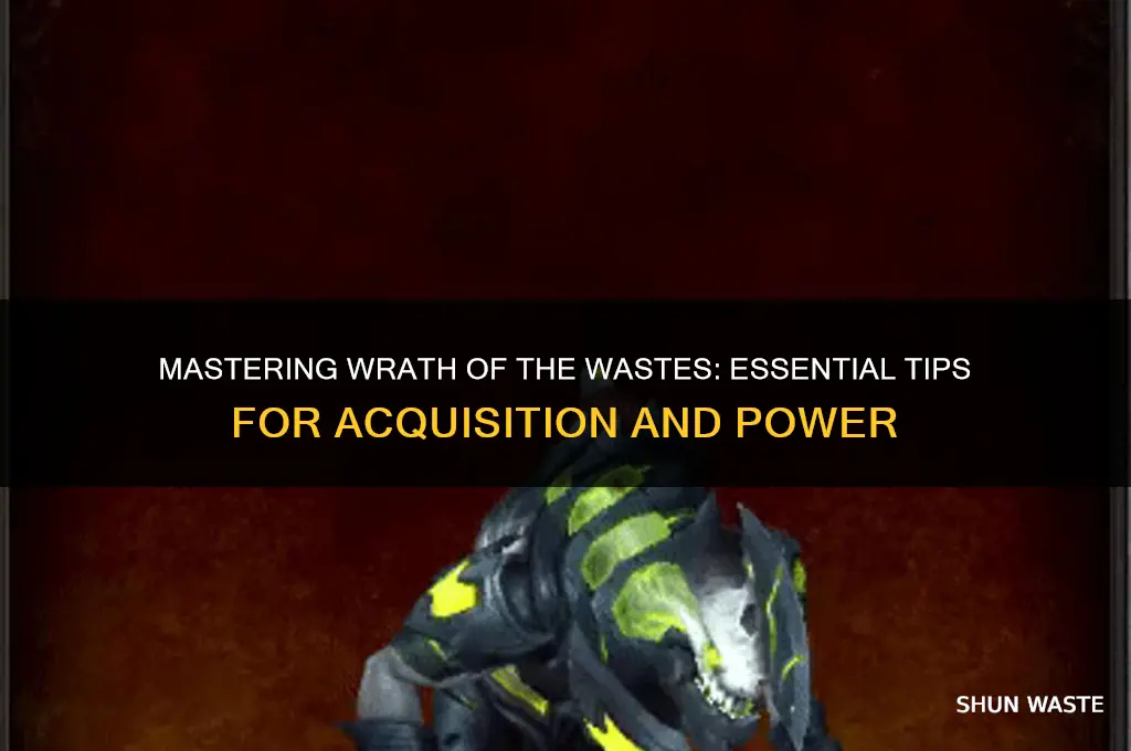 Mastering Wrath Of The Wastes: Essential Tips For Acquisition And Power ...