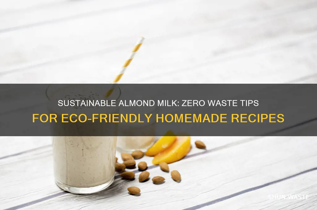 Sustainable Almond Milk: Zero Waste Tips For Eco-Friendly Homemade ...