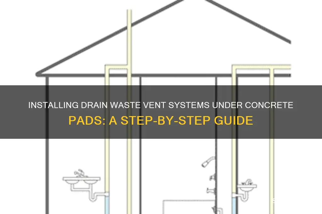 Installing Drain Waste Vent Systems Under Concrete Pads: A Step-By-Step ...