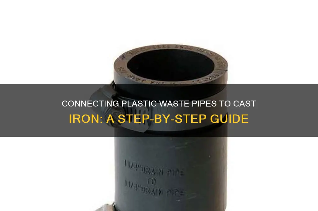 Connecting Plastic Waste Pipes To Cast Iron: A Step-By-Step Guide ...