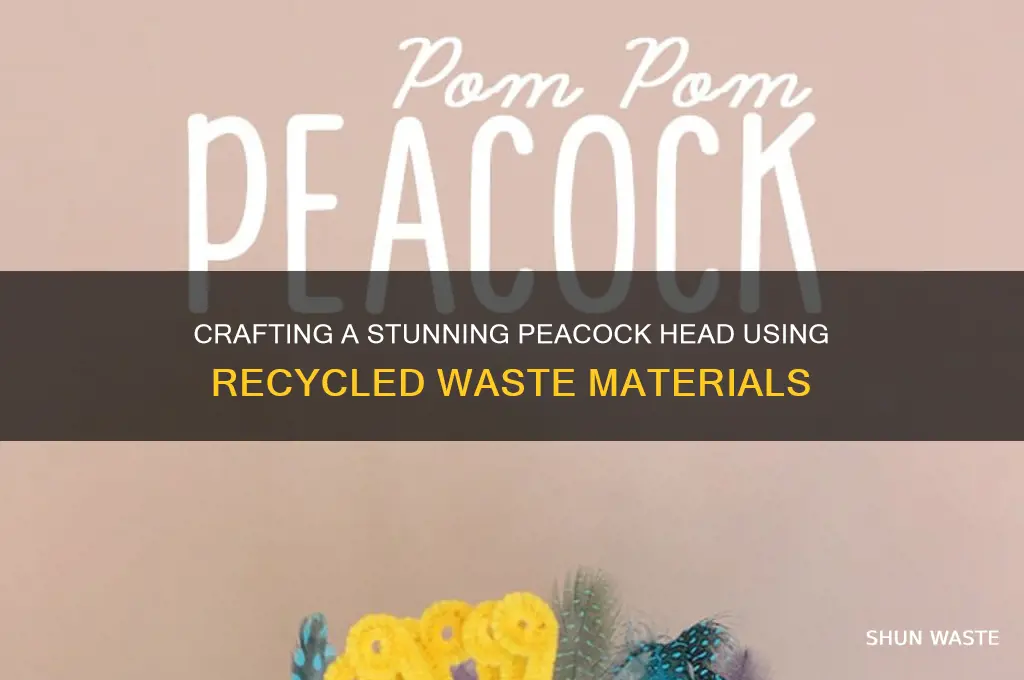 Crafting A Stunning Peacock Head Using Recycled Waste Materials | ShunWaste