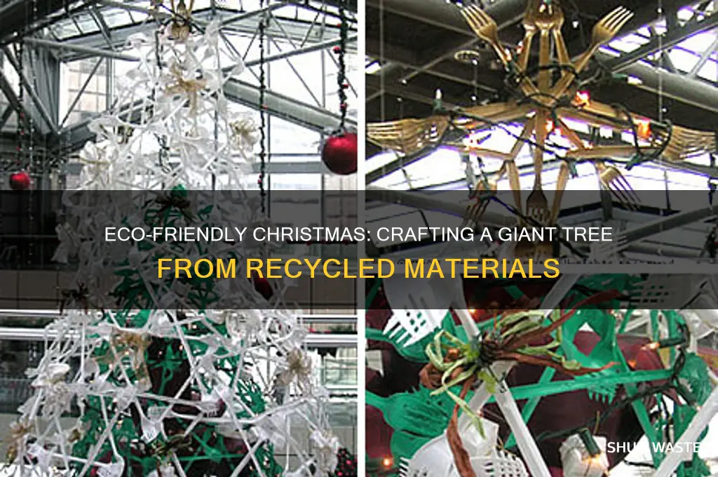 Eco-Friendly Christmas: Crafting A Giant Tree From Recycled Materials ...