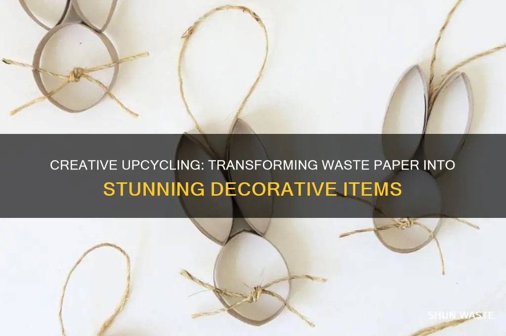 Creative Upcycling: Transforming Waste Paper Into Stunning Decorative ...
