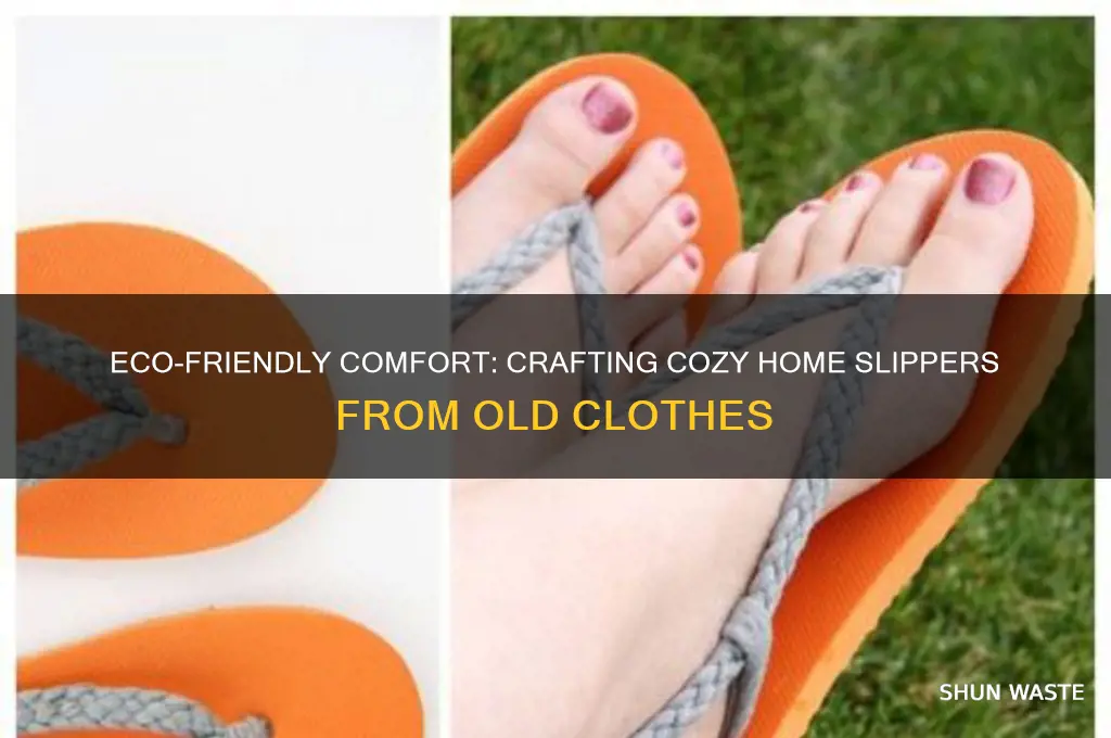 Eco-Friendly Comfort: Crafting Cozy Home Slippers From Old Clothes ...