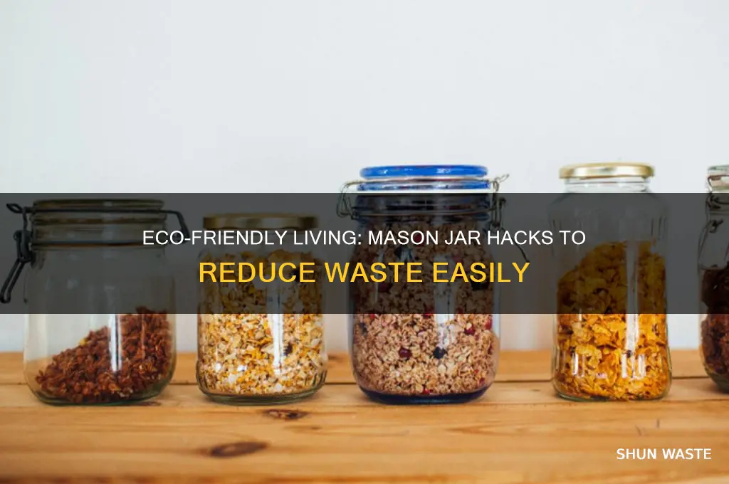 Eco-Friendly Living: Mason Jar Hacks To Reduce Waste Easily | ShunWaste