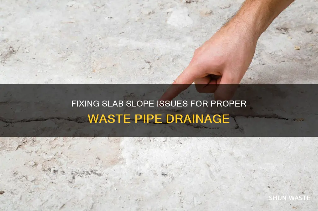 Fixing Slab Slope Issues For Proper Waste Pipe Drainage | ShunWaste