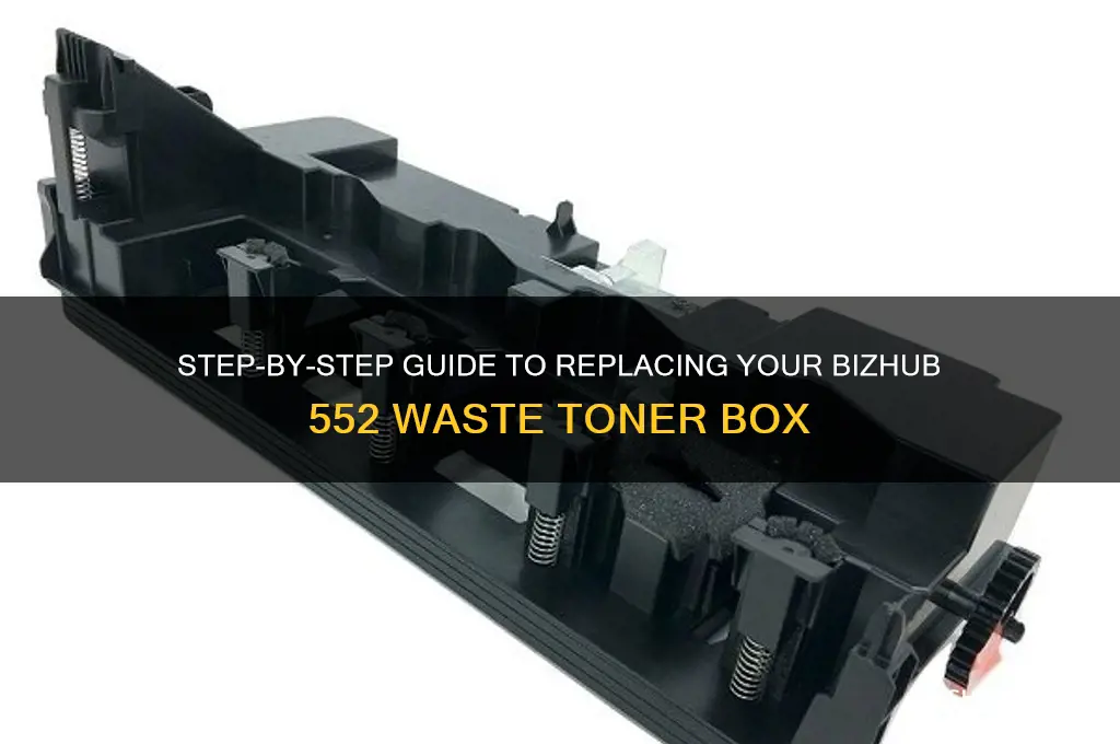 Step-By-Step Guide To Replacing Your Bizhub 552 Waste Toner Box | ShunWaste