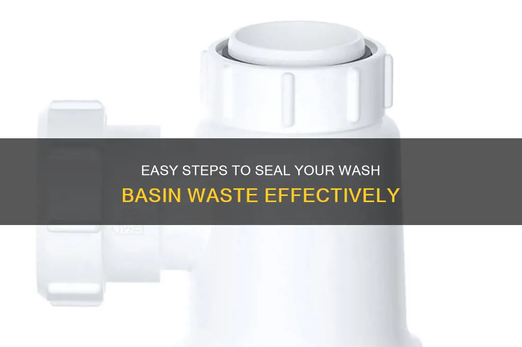 Easy Steps To Seal Your Wash Basin Waste Effectively | ShunWaste