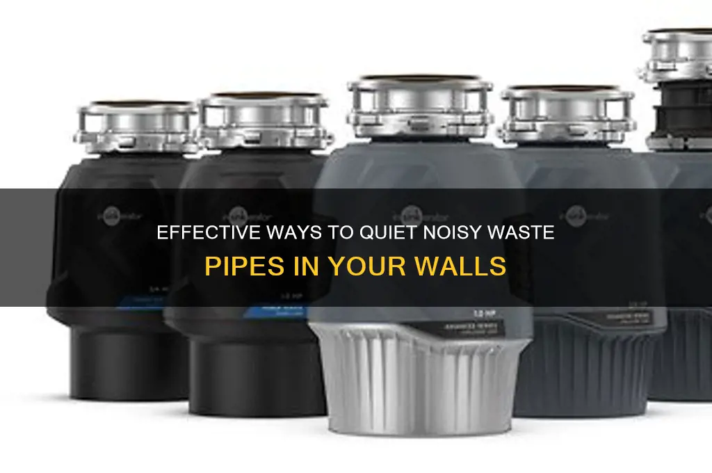 Effective Ways To Quiet Noisy Waste Pipes In Your Walls | ShunWaste
