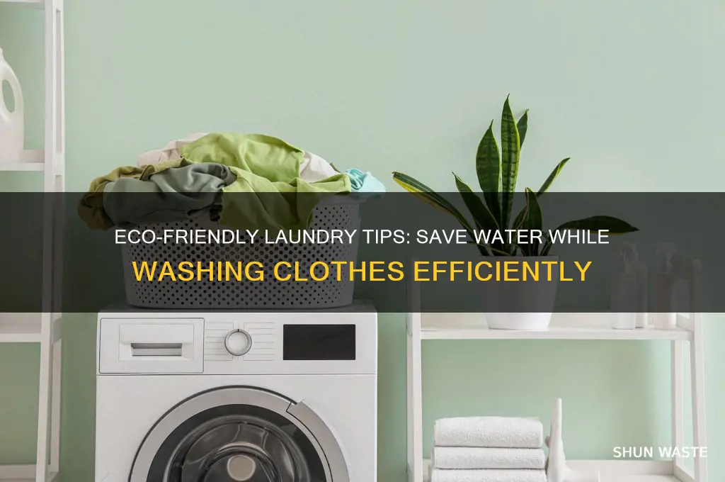 Eco-Friendly Laundry Tips: Save Water While Washing Clothes Efficiently ...