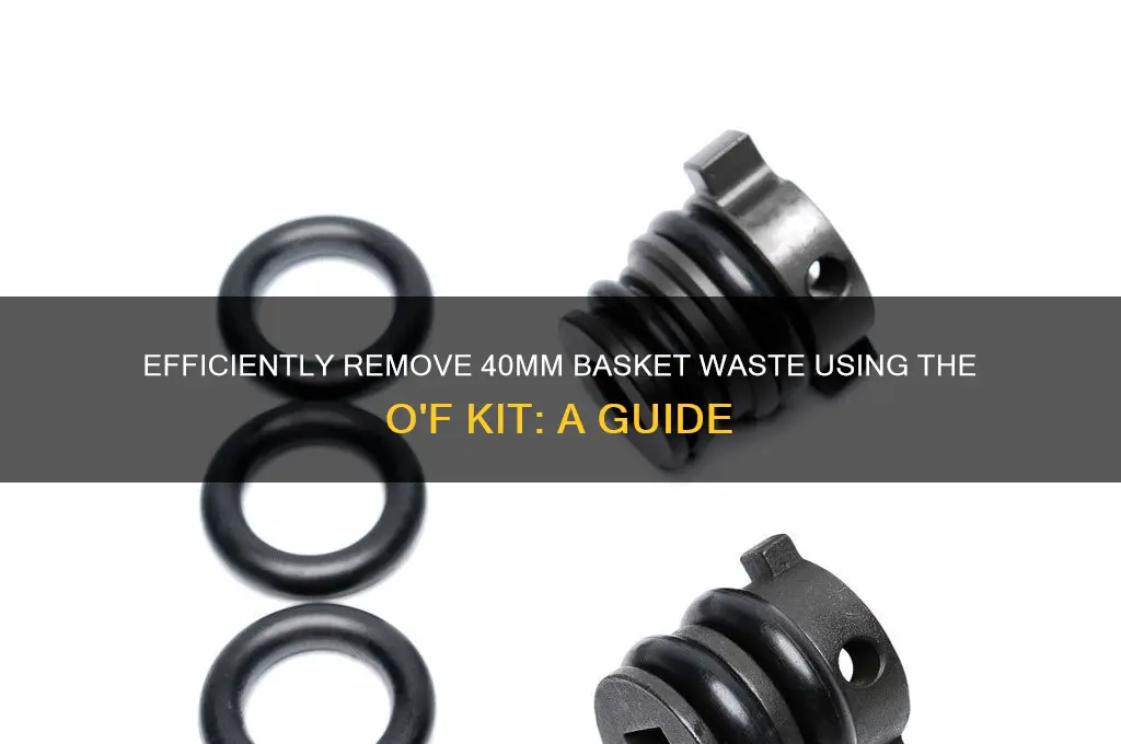 Efficiently Remove 40Mm Basket Waste Using The O'f Kit: A Guide | ShunWaste