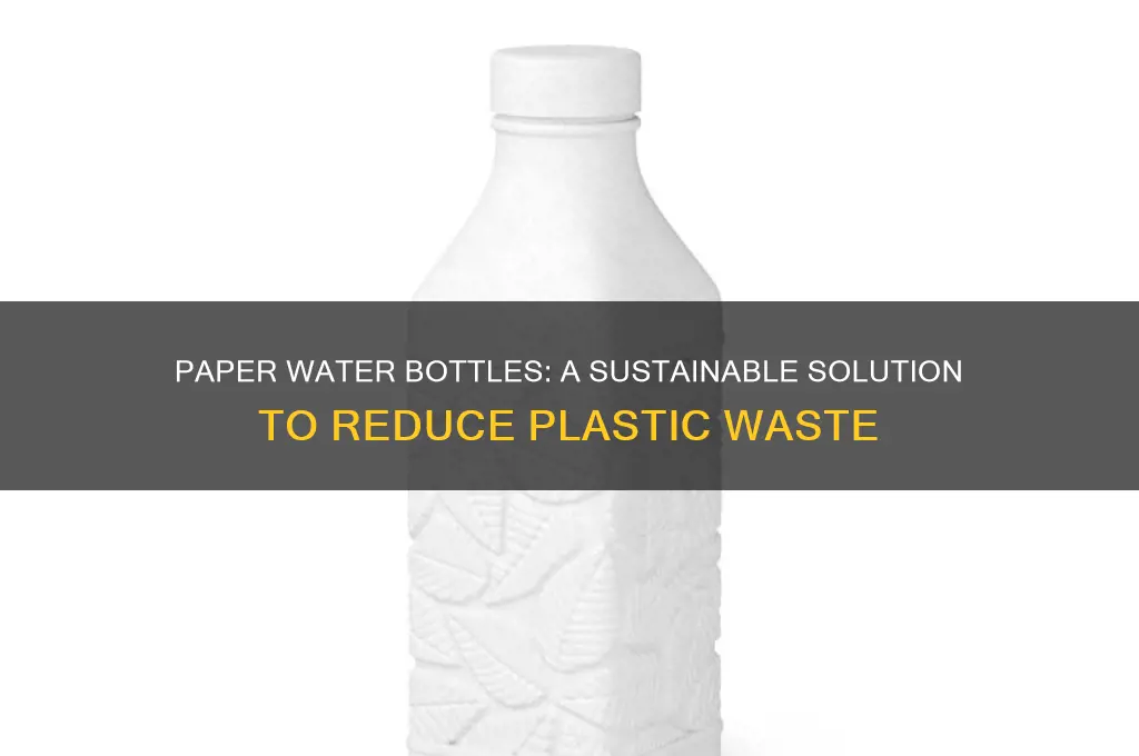 Paper Water Bottles: A Sustainable Solution To Reduce Plastic Waste ...
