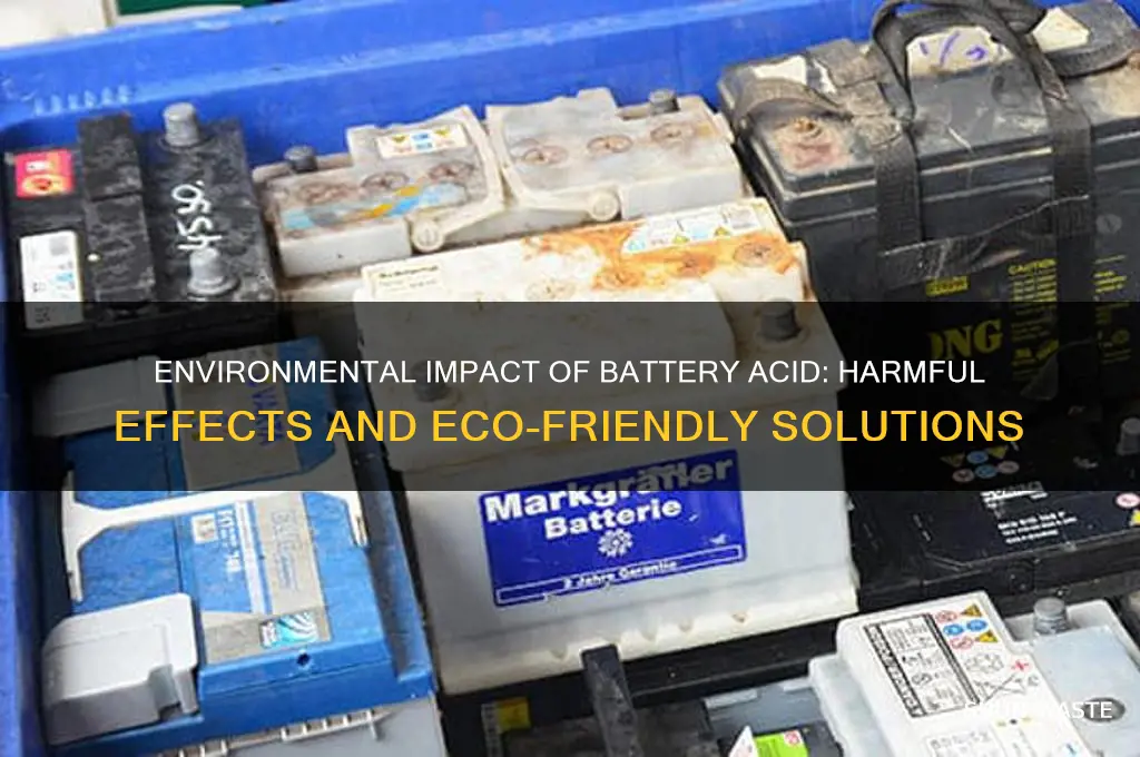 Environmental Impact Of Battery Acid: Harmful Effects And Eco-Friendly ...