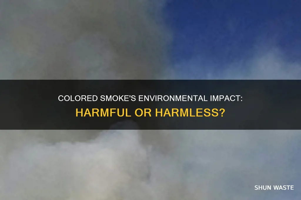 Colored Smoke's Environmental Impact: Harmful Or Harmless? | ShunWaste