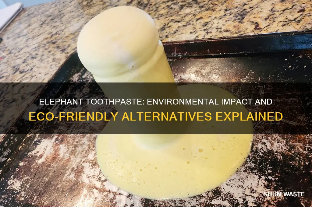 Elephant Toothpaste: Environmental Impact And Eco-Friendly Alternatives ...