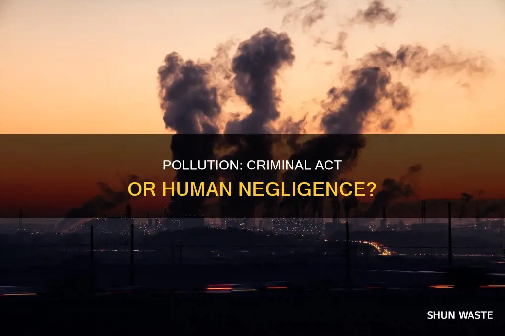 Pollution: Criminal Act Or Human Negligence? | ShunWaste