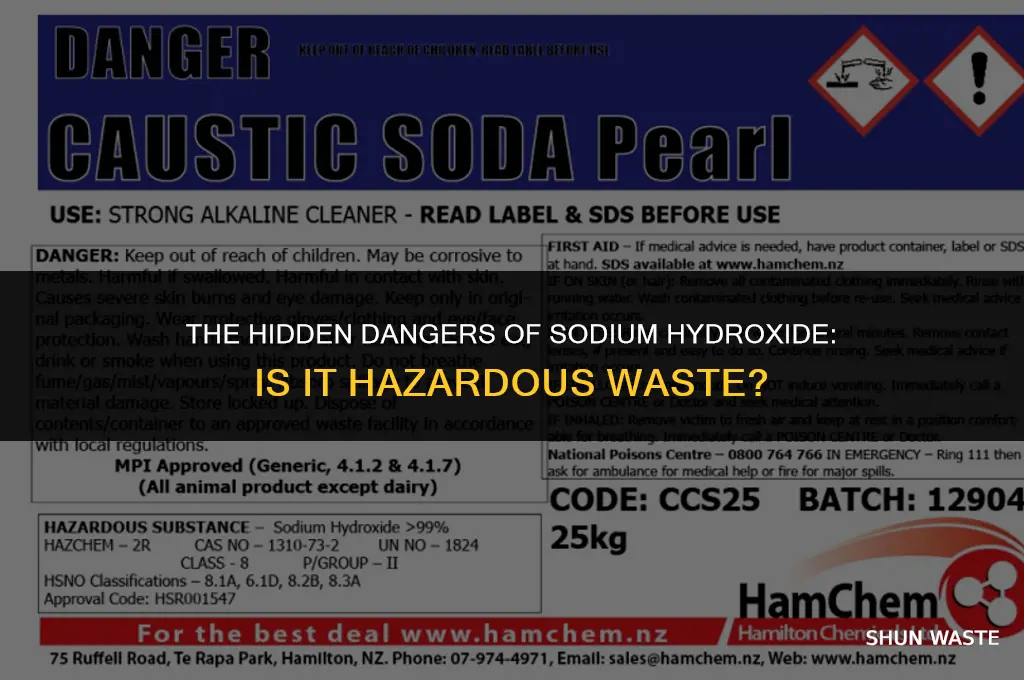 The Hidden Dangers Of Sodium Hydroxide: Is It Hazardous Waste? | ShunWaste