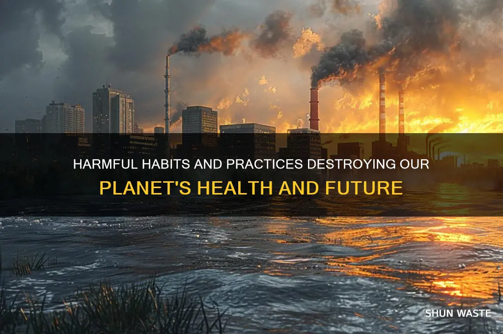 Harmful Habits And Practices Destroying Our Planet's Health And Future ...