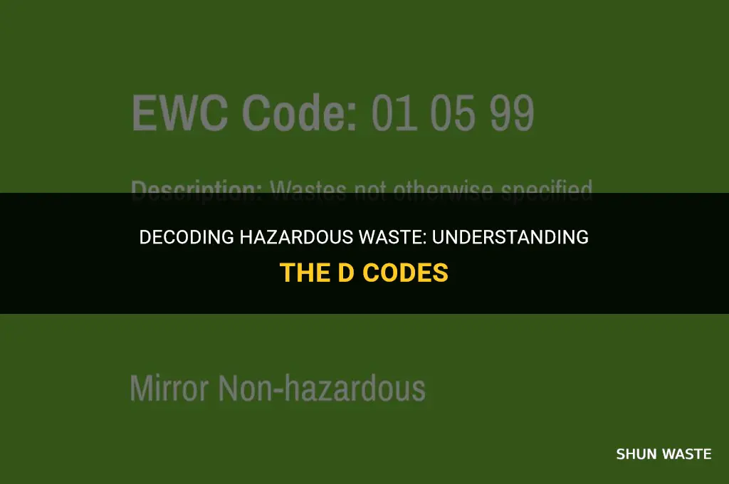 Decoding Hazardous Waste: Understanding The D Codes | ShunWaste