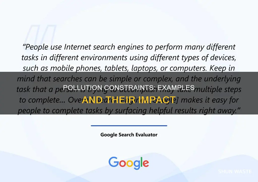 Pollution Constraints: Examples And Their Impact | ShunWaste